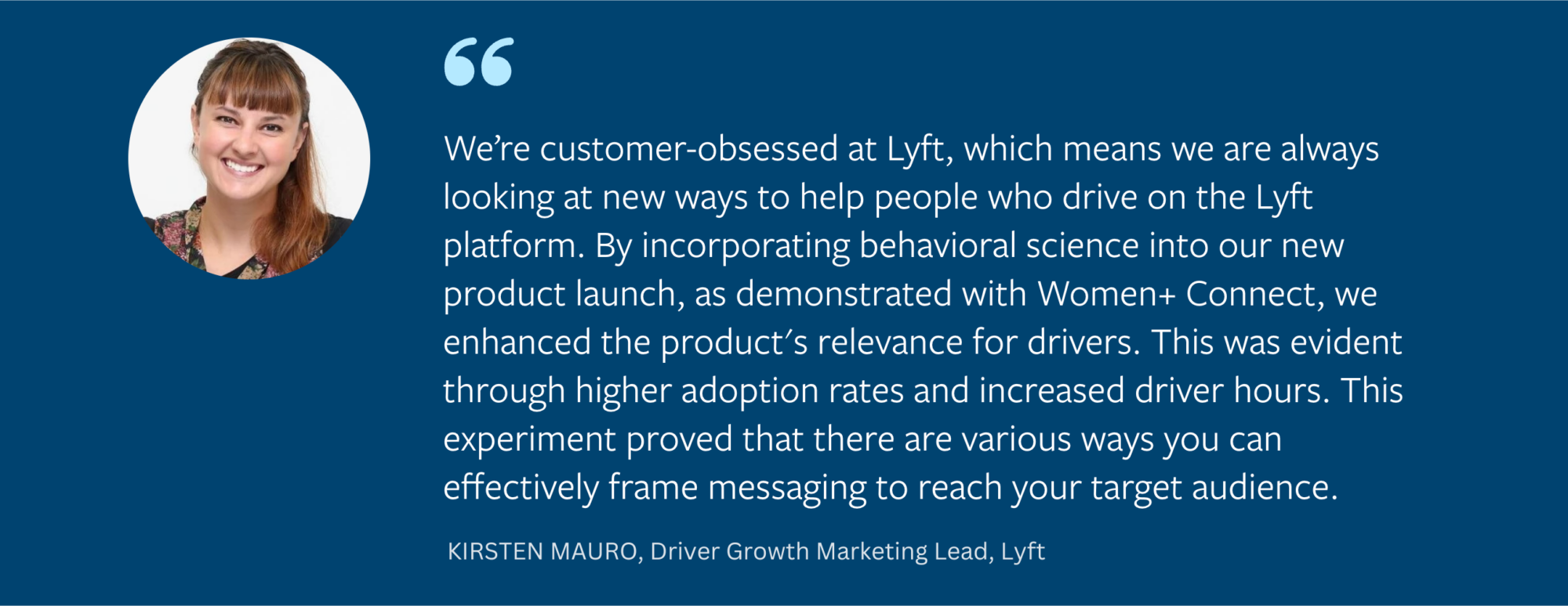 Doubling New Engagement With Lyft’s Women+ Connect Feature - Irrational ...